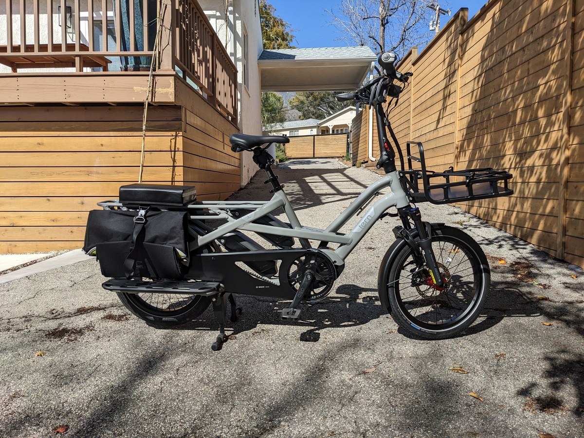 2022 Tern GSD R14 cargo bike rear (e.g. longtail)
