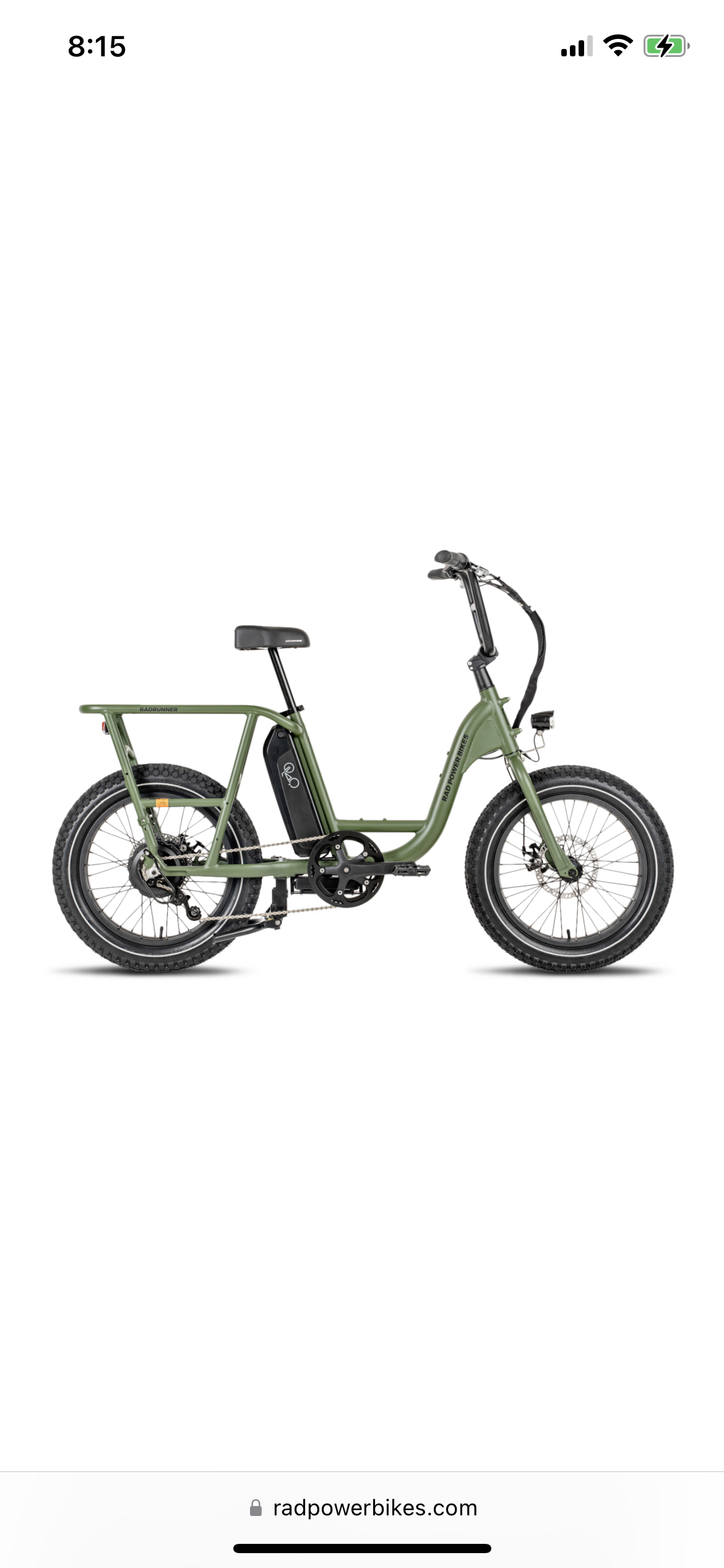 Stolen 2022 Rad Power Bikes RadRunner 2 cargo bike (rear storage)