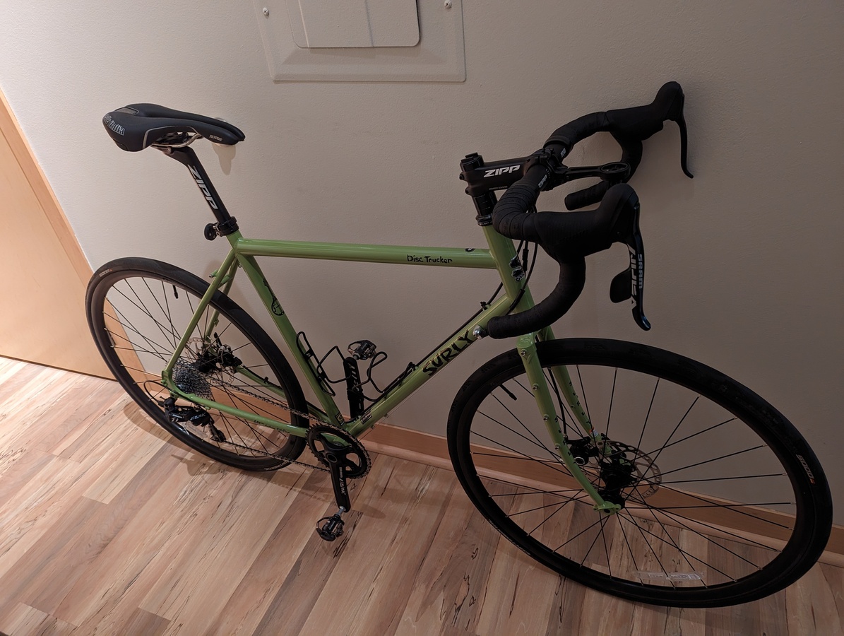 2023 Surly Disc Trucker - Steel, Pea Lime Soup