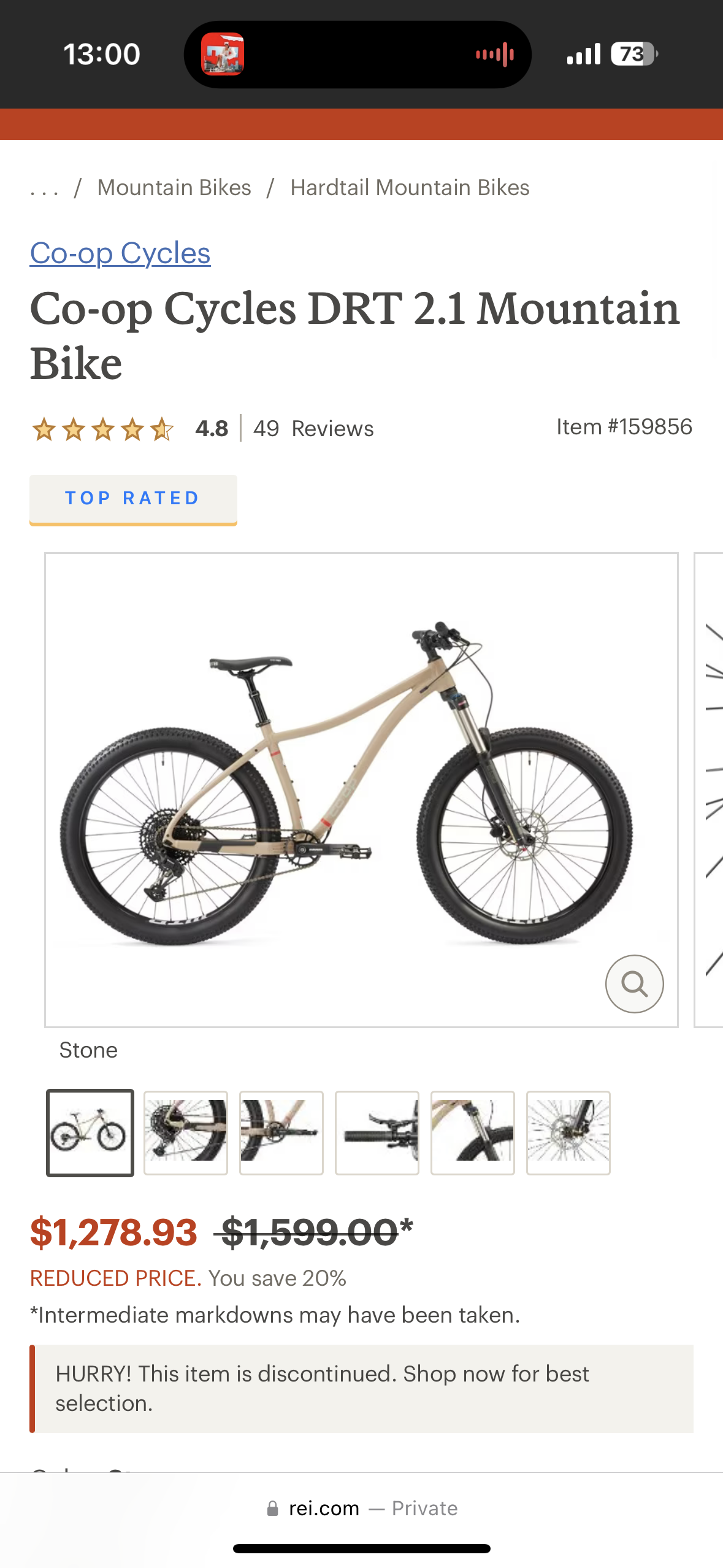 Stolen 2021 REI Co-op DRT 2.1