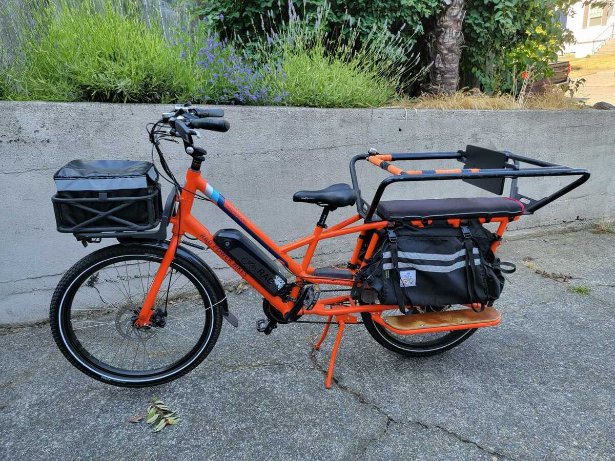 2018 Rad Power Bikes RadWagon cargo bike (rear storage)