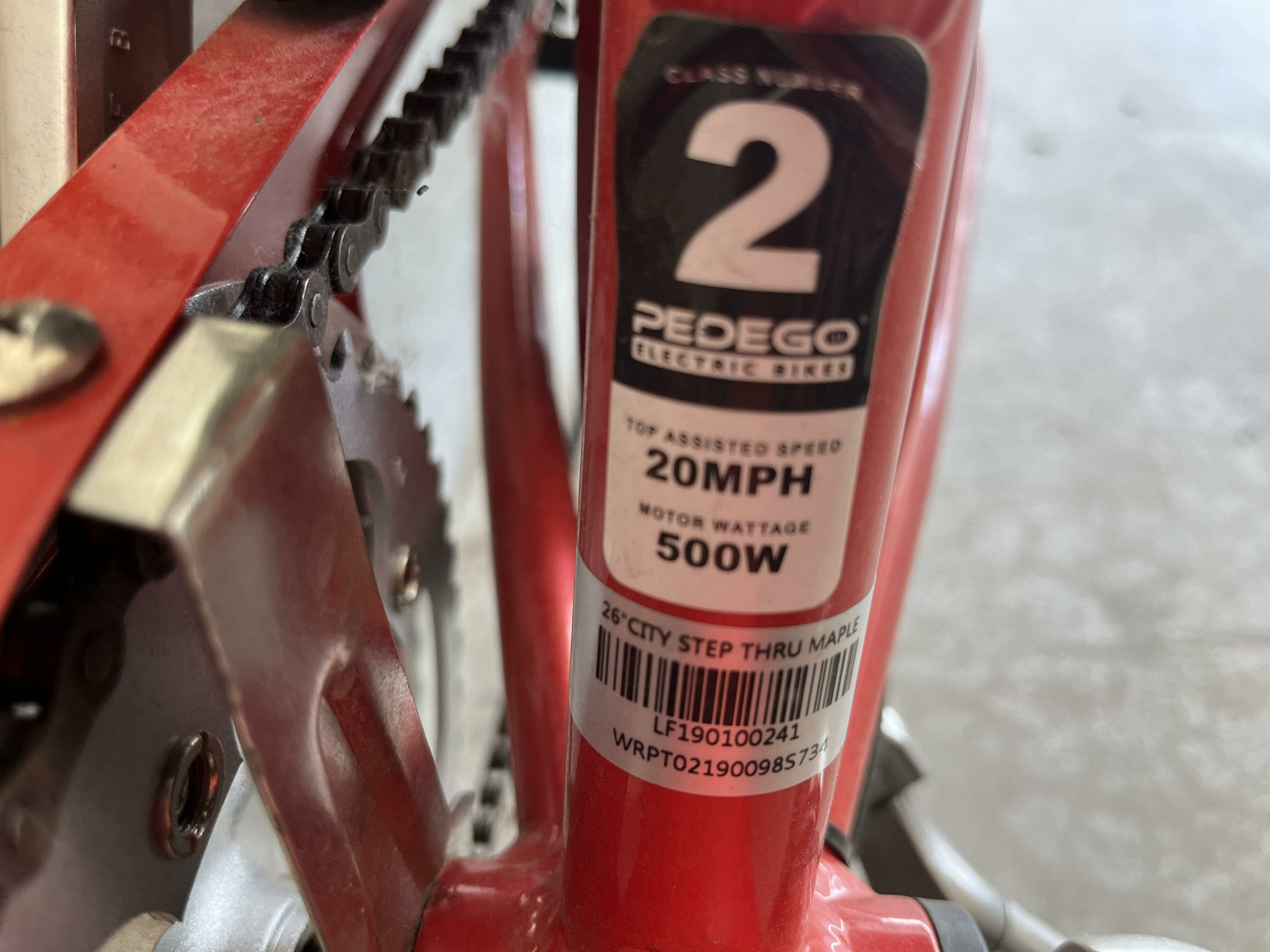 2019 Pedego 26" City Step Thru Maple