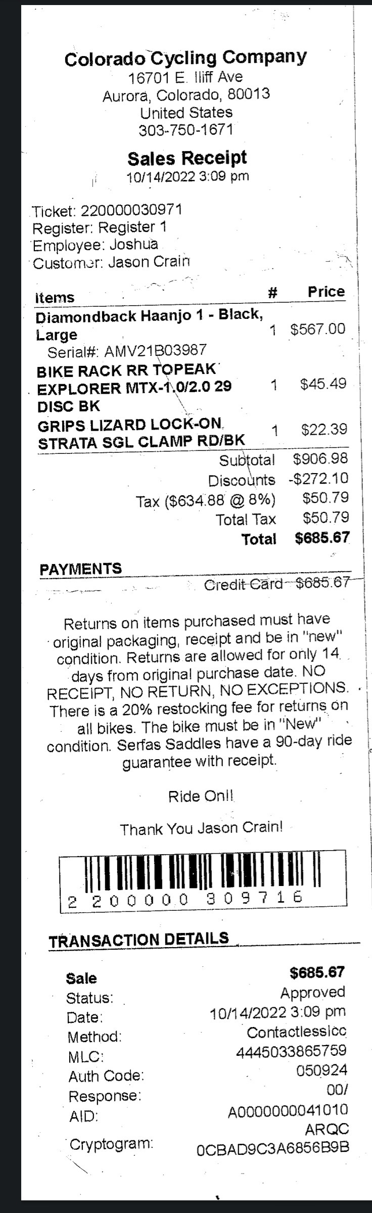 2022 Diamondback Haanjo 1