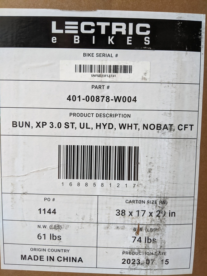 2023 Lectric eBikes XP 3.0 step through