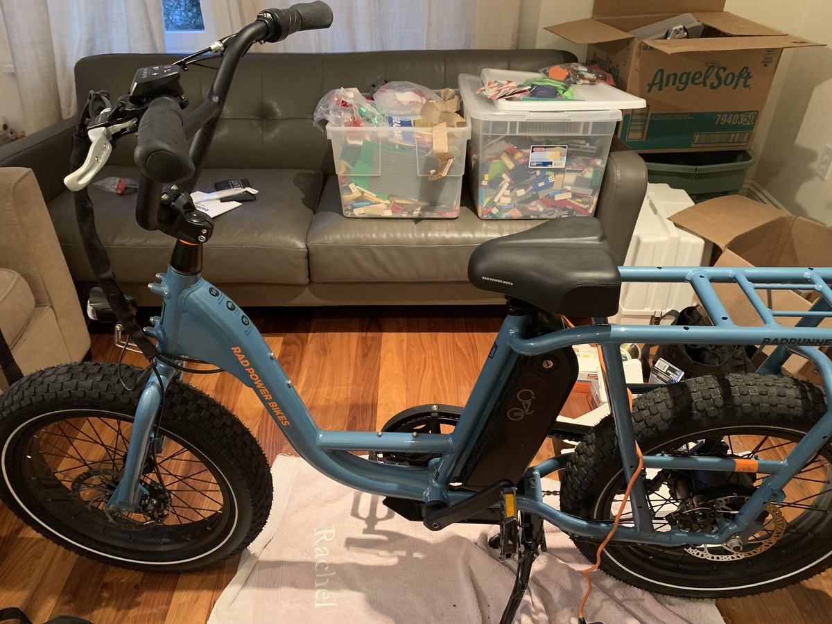 2023 Rad Power Bikes RadRunner V2, Color Blue Rheolight