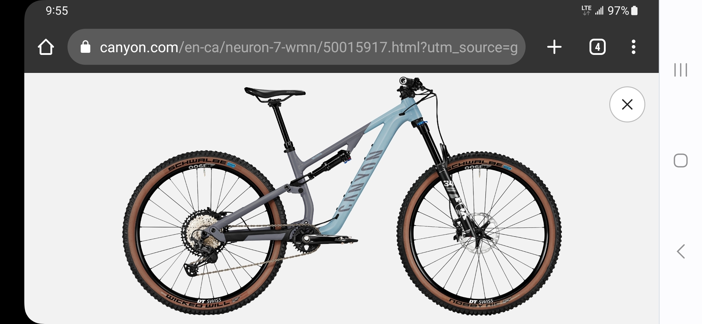 Stolen 2023 Canyon bicycles Neuron 7 WMN