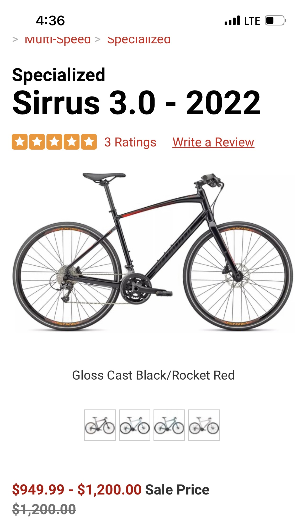 2022 Specialized Sirrus 3.0