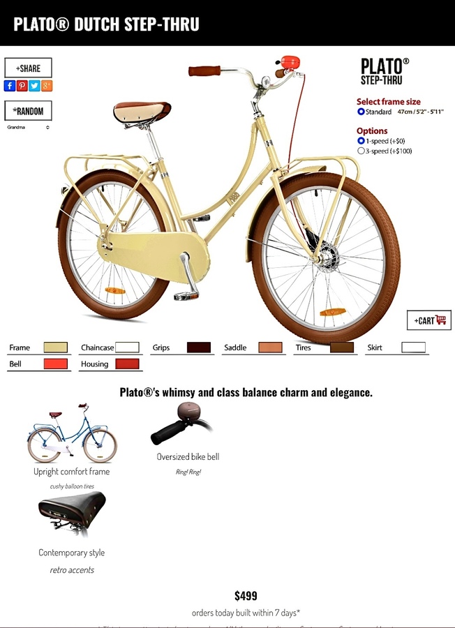 2016 Republic Plato Dutch Step-thru