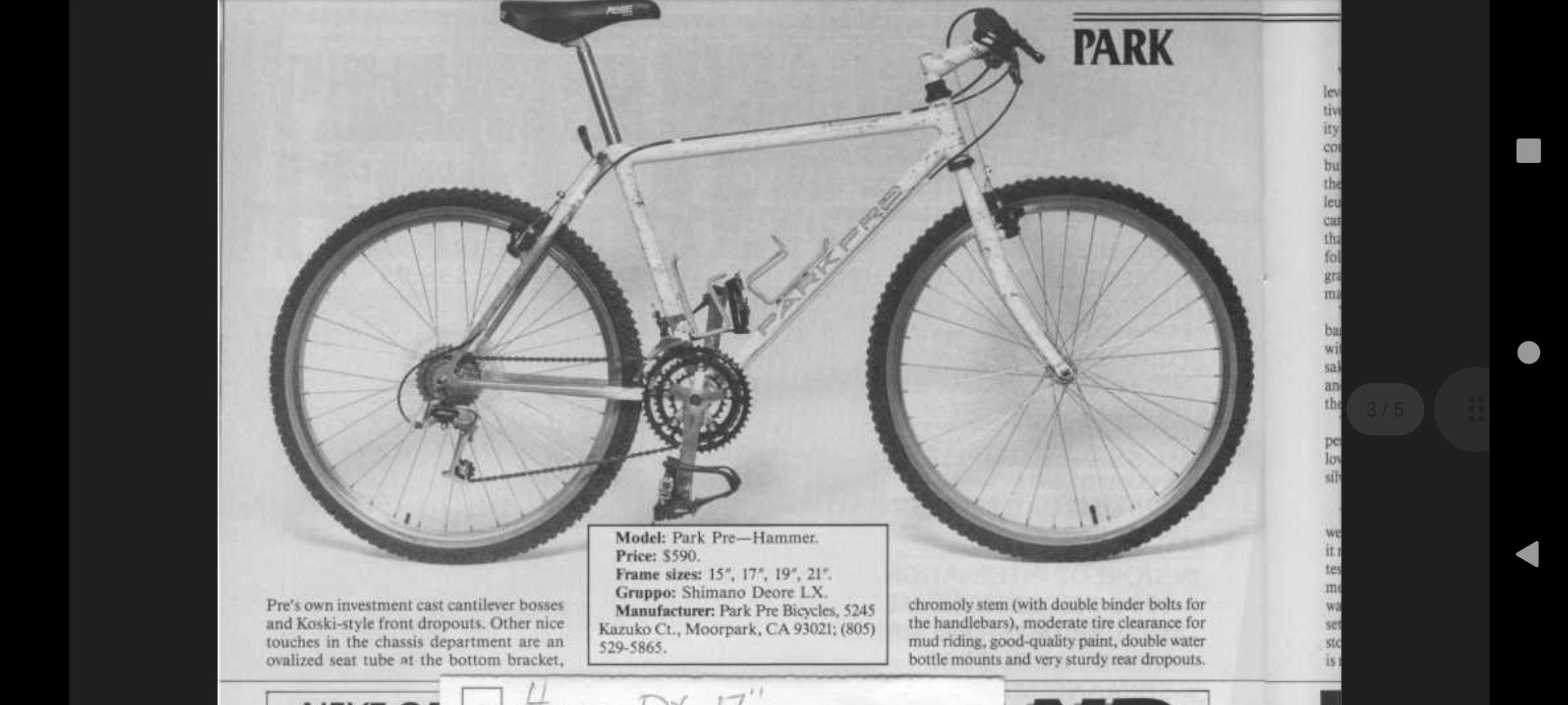 1990 Parkpre Hammer