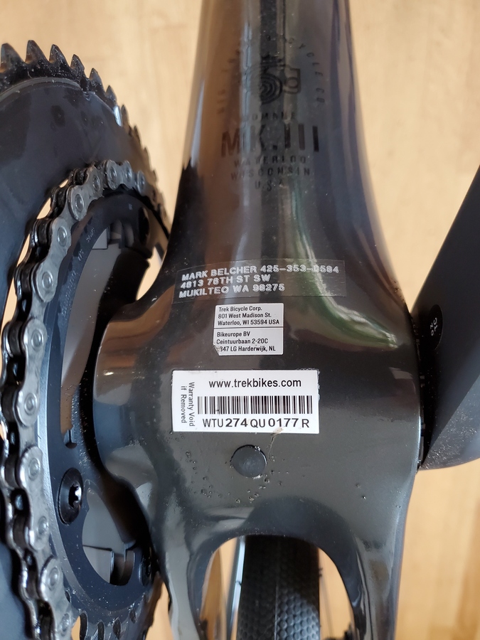 2021 Trek Domane SLR 700 56CM
