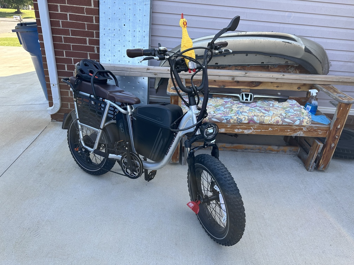 2022 Rad Power Bikes RadRunner Plus cargo bike (front storage)