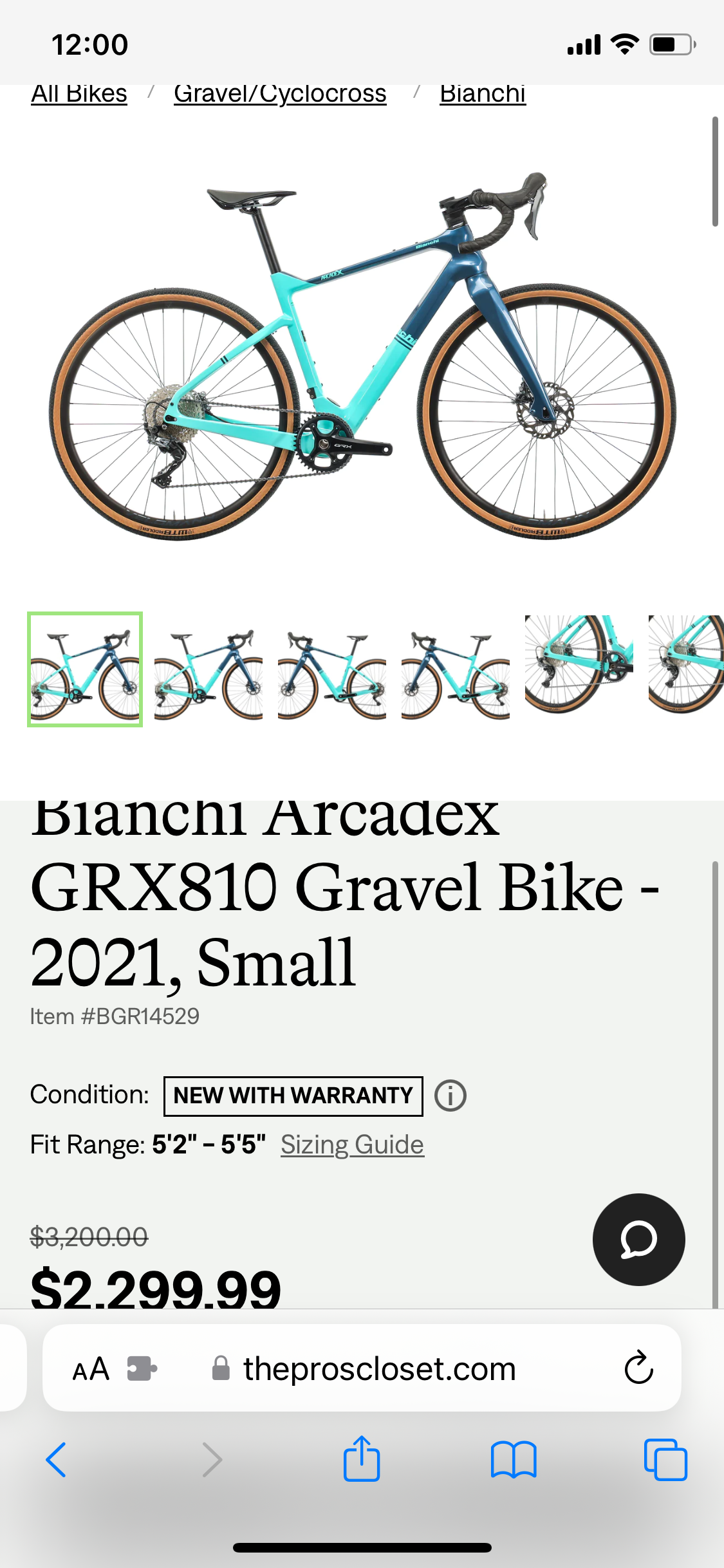 2023 Bianchi Arcadex GRX810