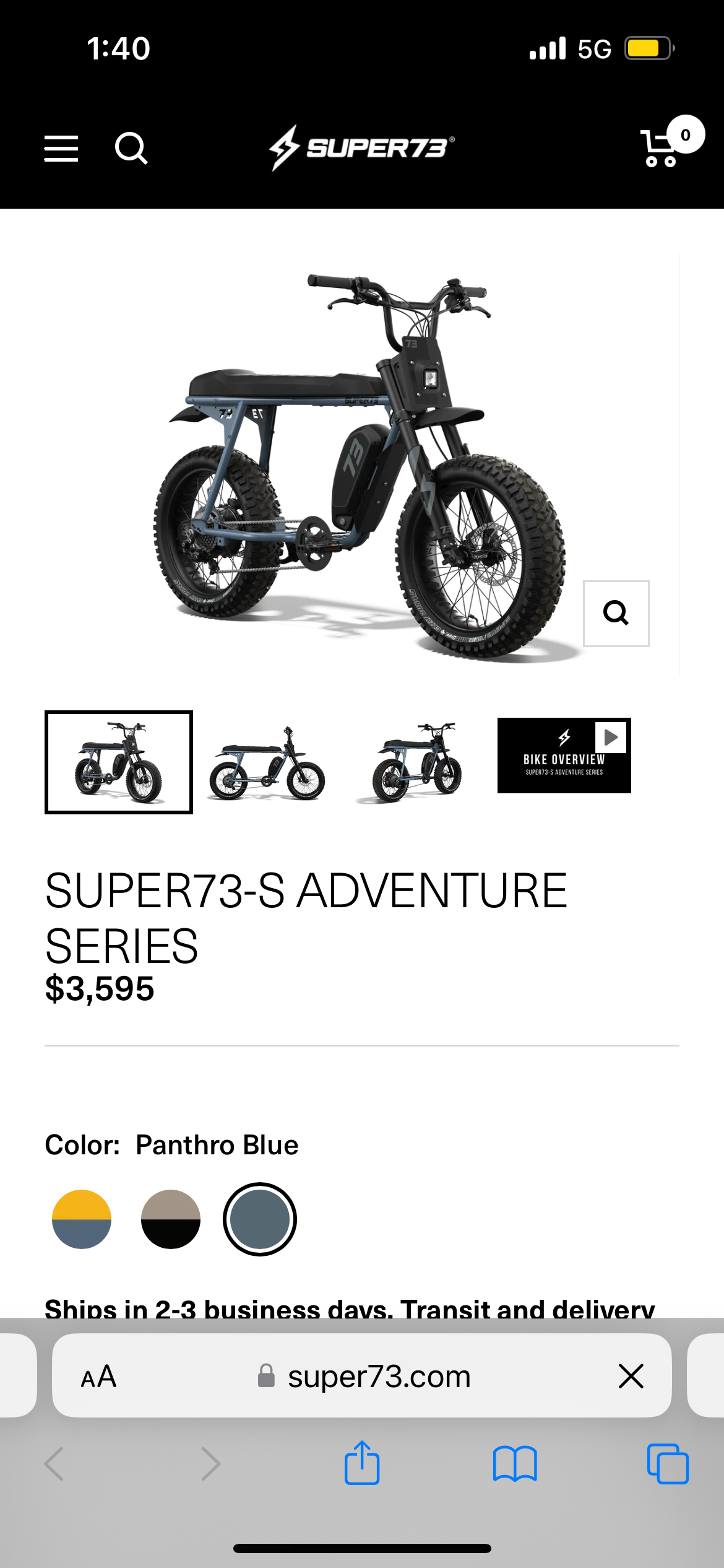 Stolen 2024 Super73 S Adventure Series