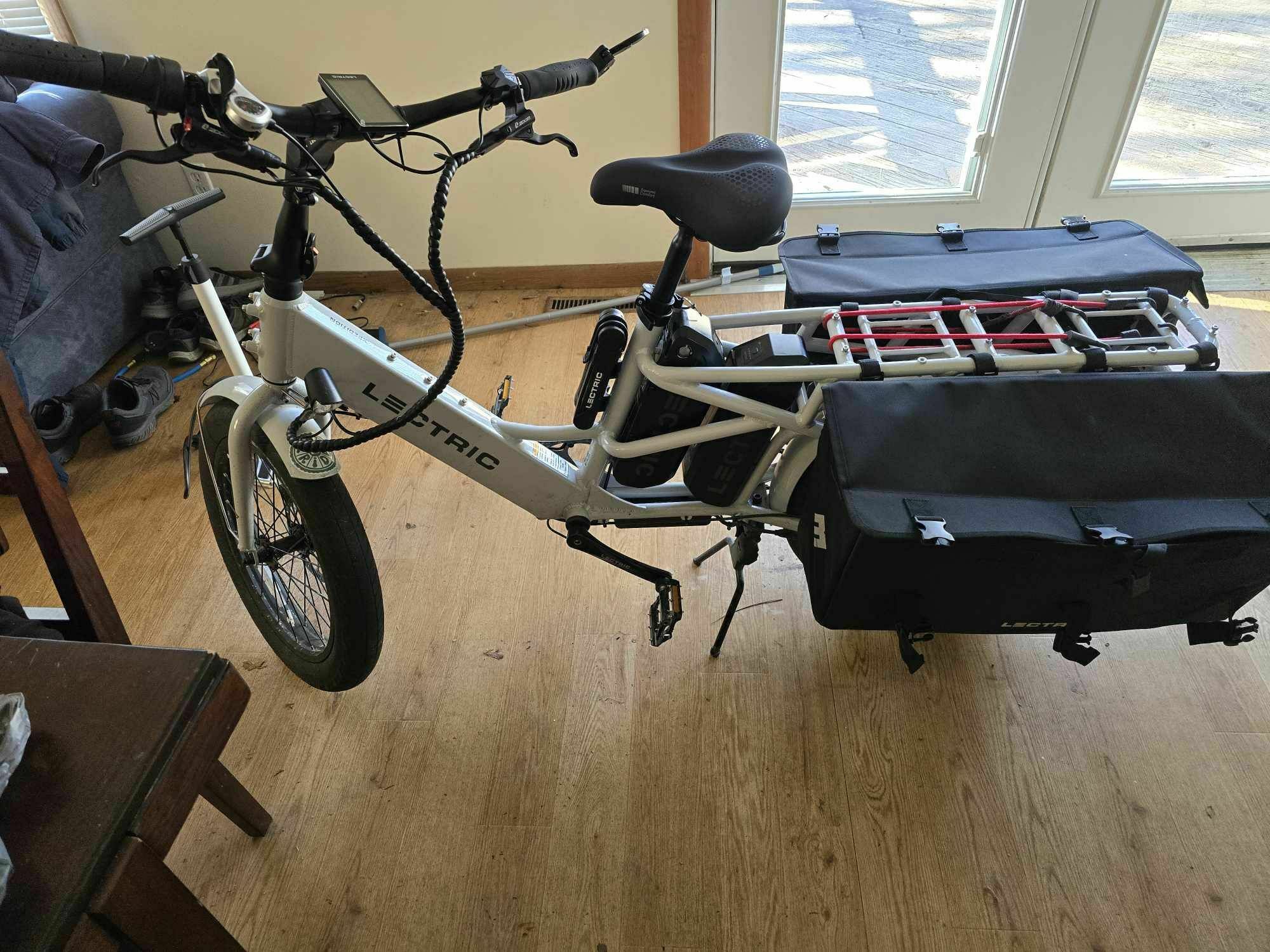 2023 Lectric eBikes xpedition cargo bike rear