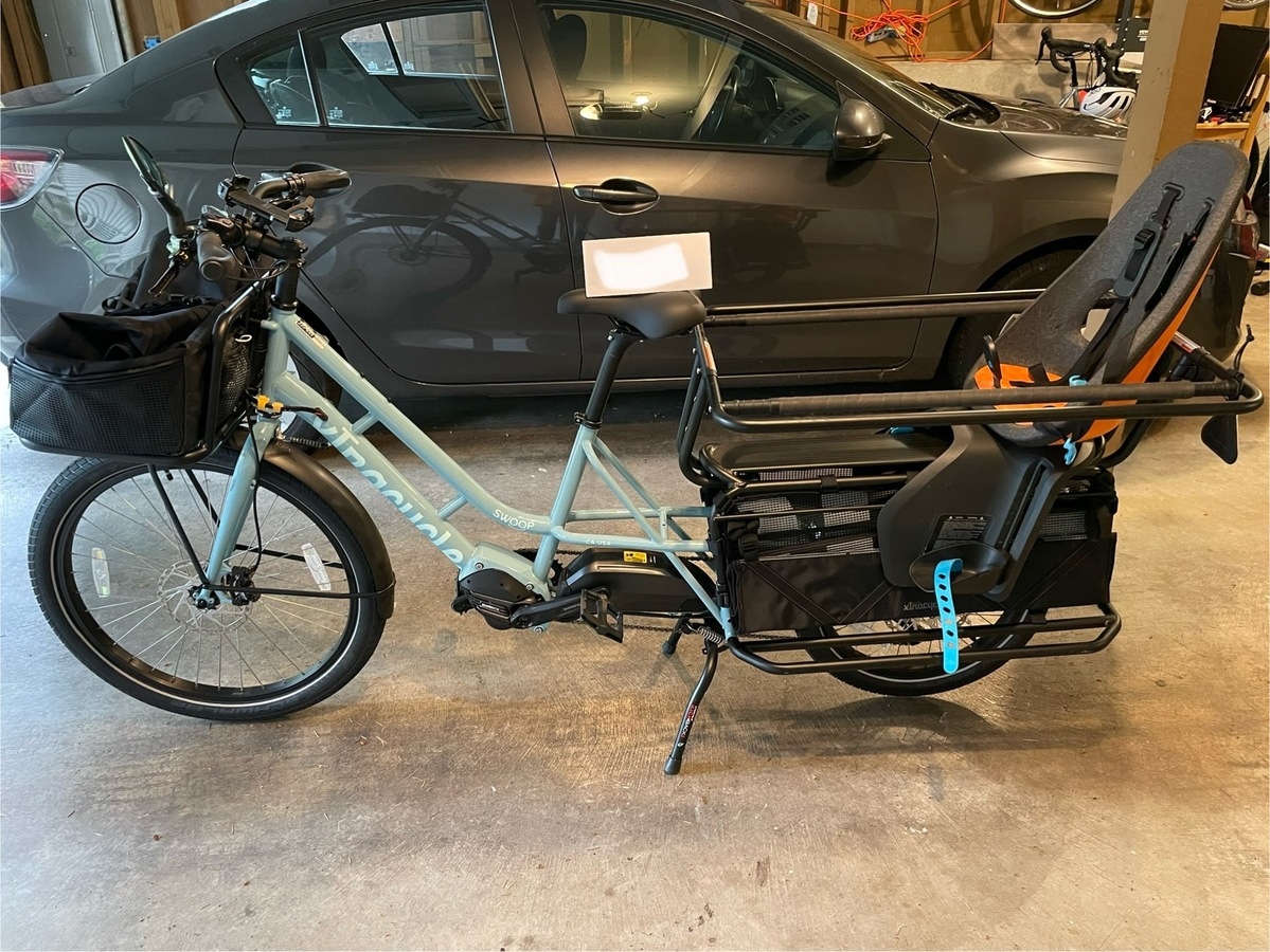 2024 Xtracycle Swoop cargo bike rear