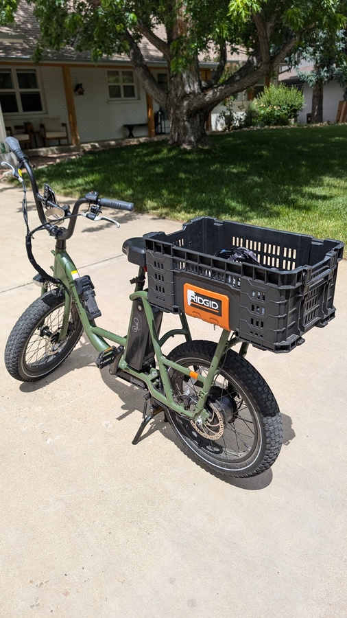 2022 Rad Power Bikes RadRunner 2 cargo bike rear (e.g. longtail)