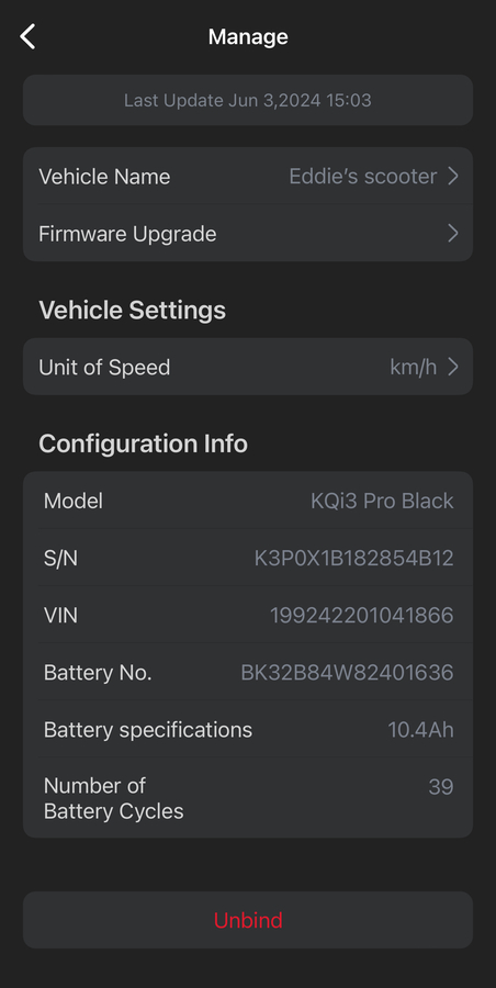 Stolen Niu Niu Kqi3 Pro e-scooter