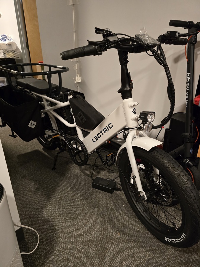 Lectric eBikes Xpedition cargo bike rear