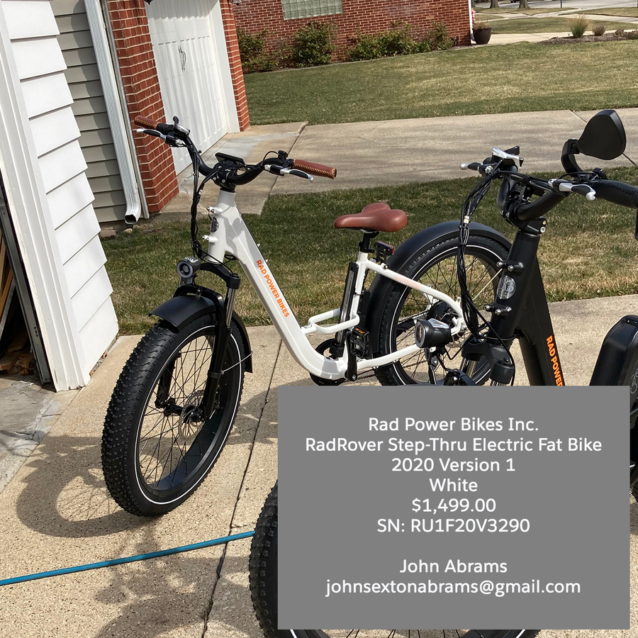 2020 Rad Power Bikes RadRover Step-Thru Electric Fat Bike ...