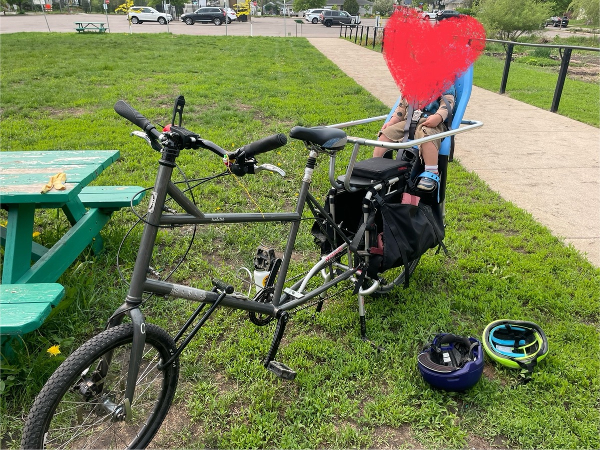 Stolen Civia Halsted cargo bike rear