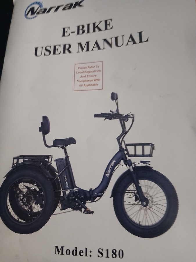 2024 Narrak S180 tricycle