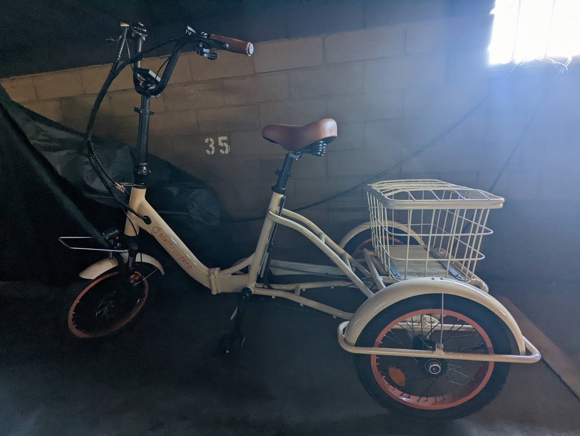 2024 sixthreezero Easy Transit 750W Folding Electric Trike tricycle