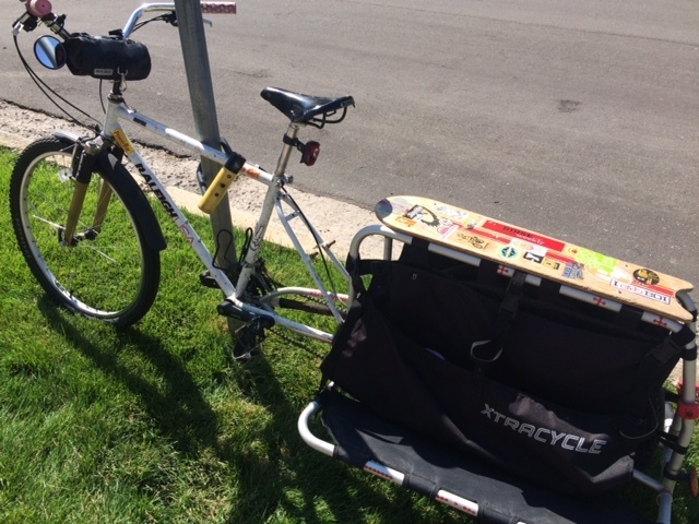 1992 Raleigh Tangent Altimetric series cargo bike rear